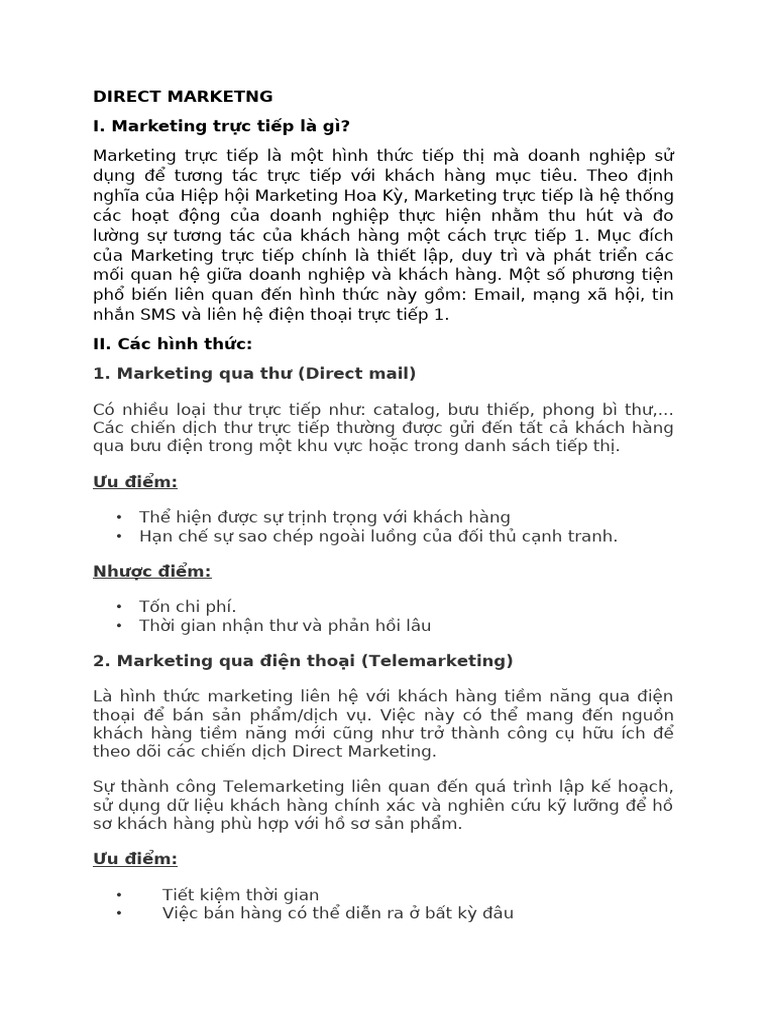 Direct Marketng | PDF