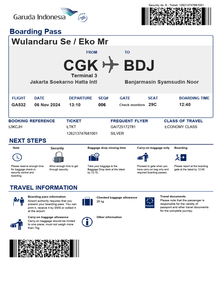 KB 53KCJH (2) Boardingpass | PDF | Transport | Aviation