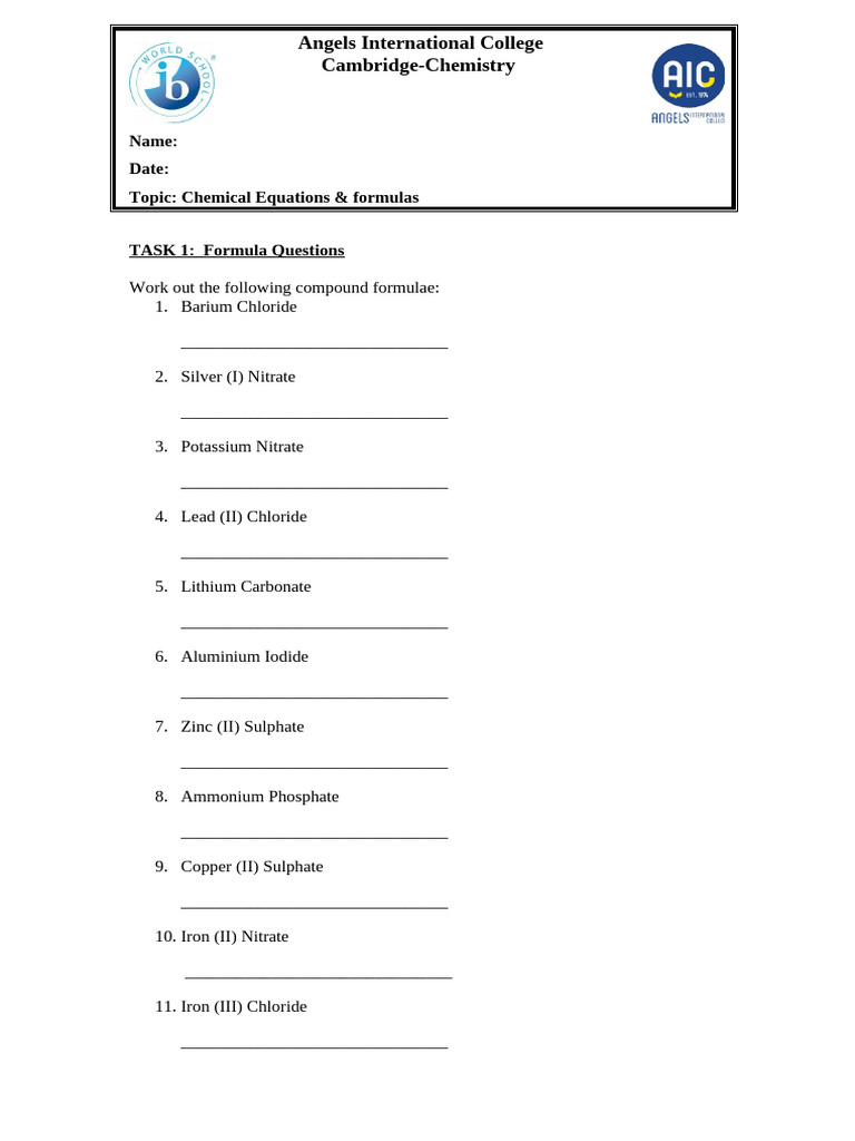 Compound Formulas | PDF | Art