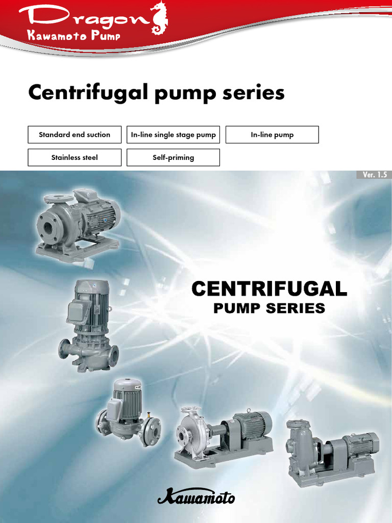 Centrifugal Pump Series: Standard End Suction In-Line Single Stage Pump ...