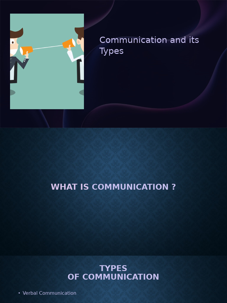 Communication and Its Types Group2 | PDF | Communication | Nonverbal ...