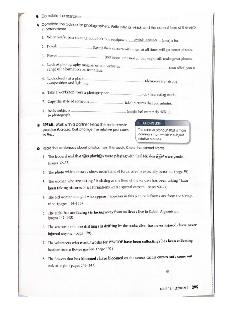 5 Complete The Exercises. | PDF