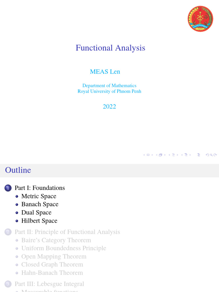 Functional Analysis. | PDF | Functional Analysis | Banach Space Functional Analysis. | PDF | Functional Analysis | Banach Space