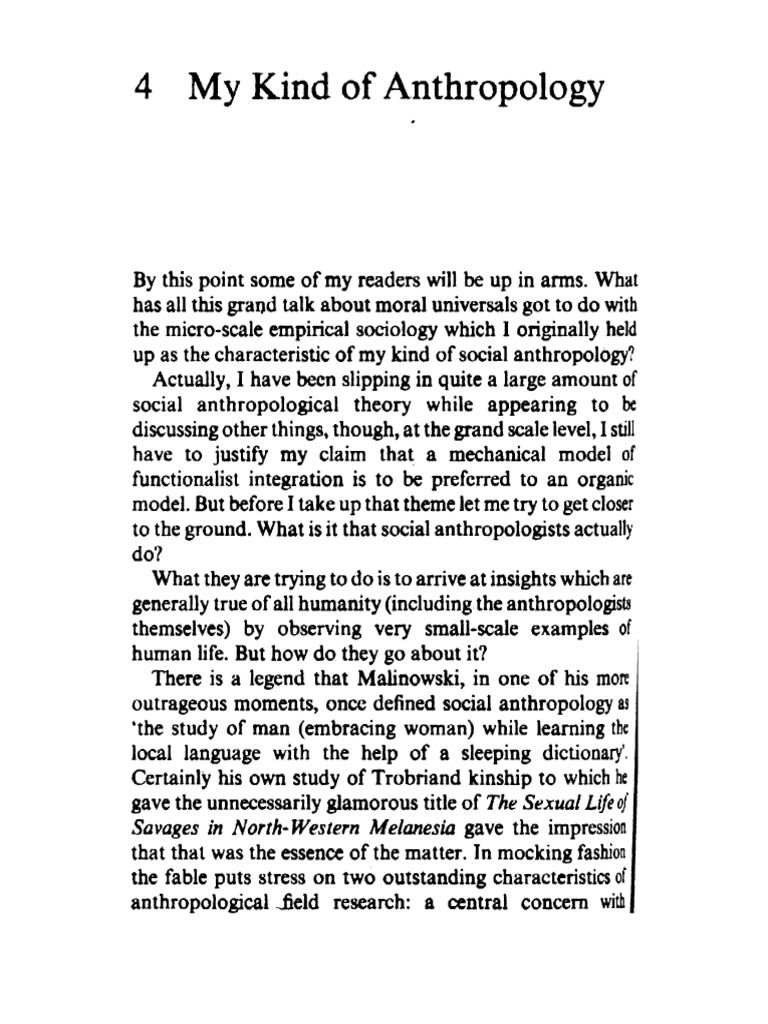 Leach Edmund Social Anthropology 1982 | PDF