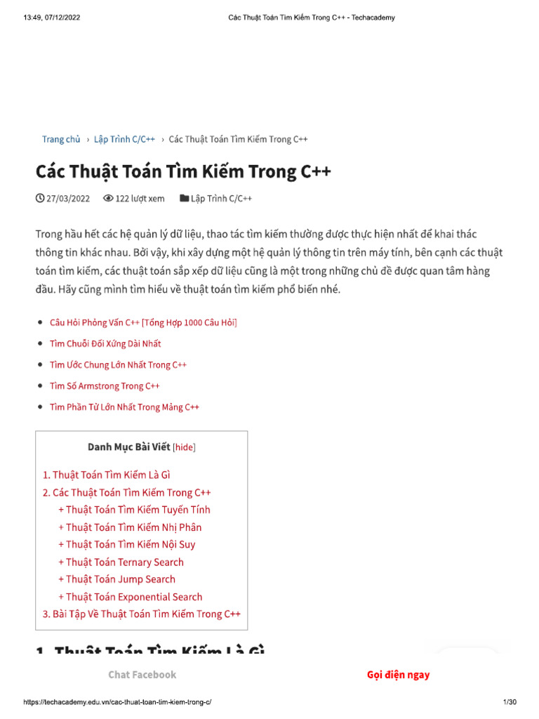 Thuat Toan Tim Kiem | PDF