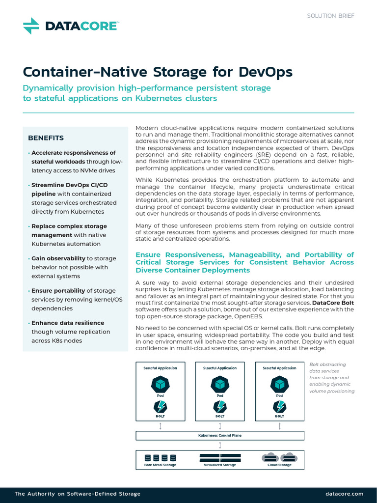 Container-Native-Storage-for-DevOps | PDF | Computing | System Software
