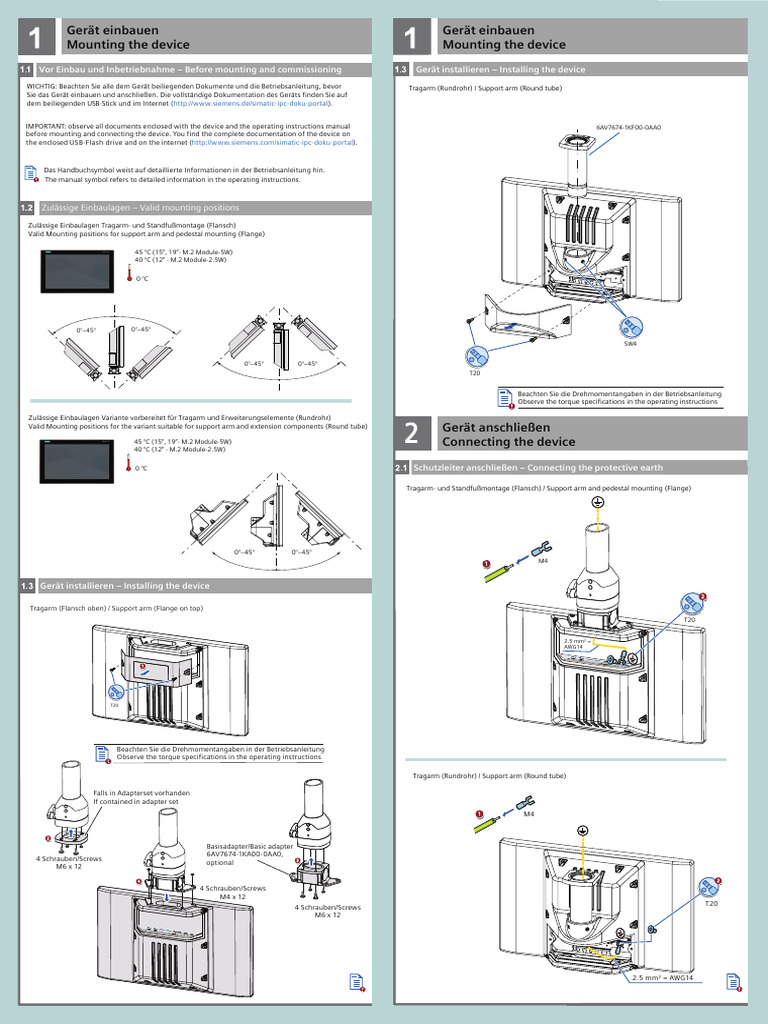 SIMATIC IPC277G PRO Quick Install Guide | PDF