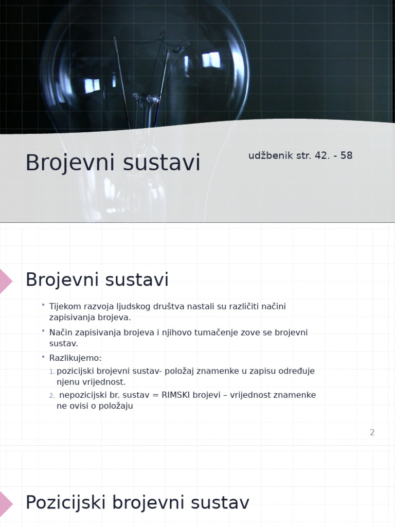 6 - Brojevni Sustavi | PDF