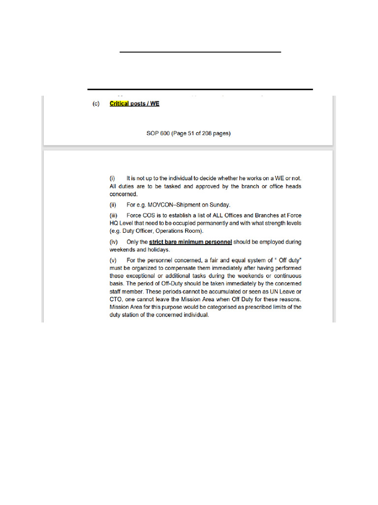 Annex B AUTHORIZED ABSENCE AA (SOP 600) | PDF