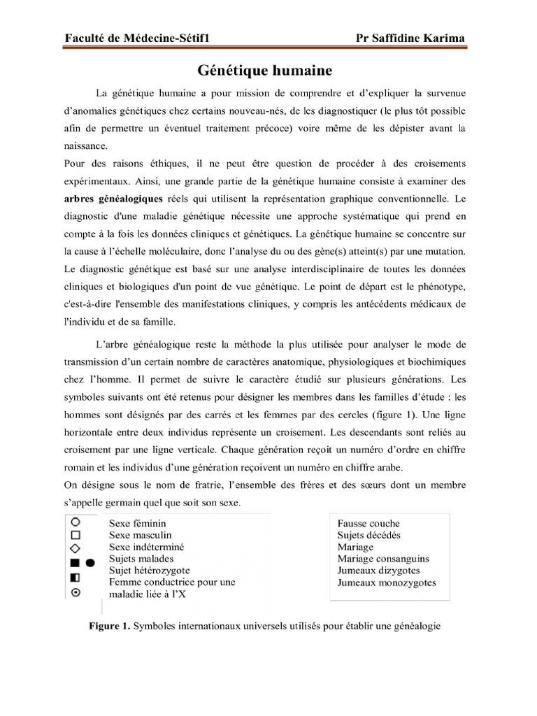 Génétique Humaine | PDF