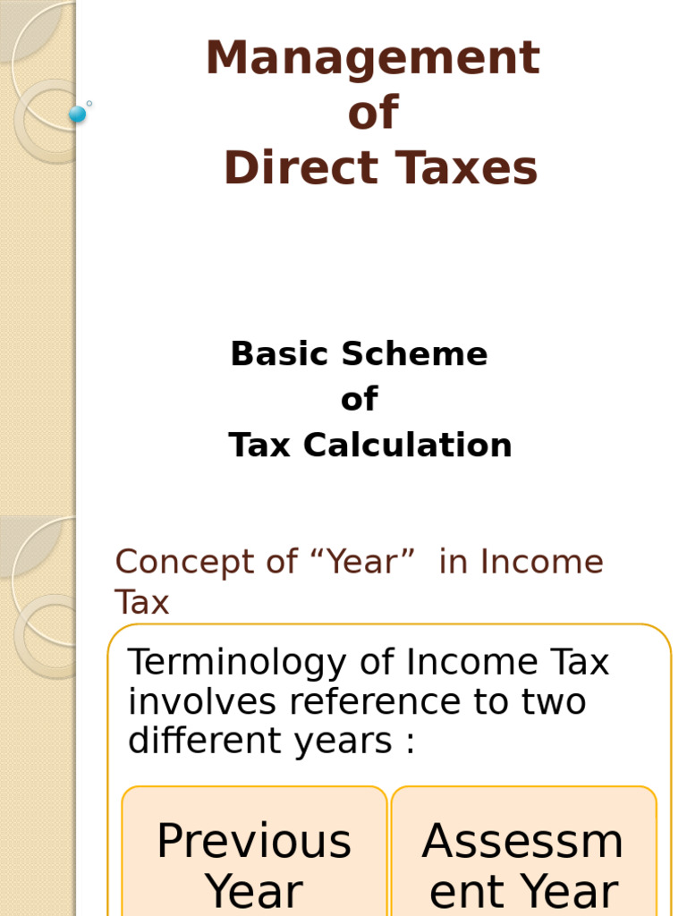 2,3,4,5 Scheme of Tax Calculation, Taxation of Different Income | PDF ...