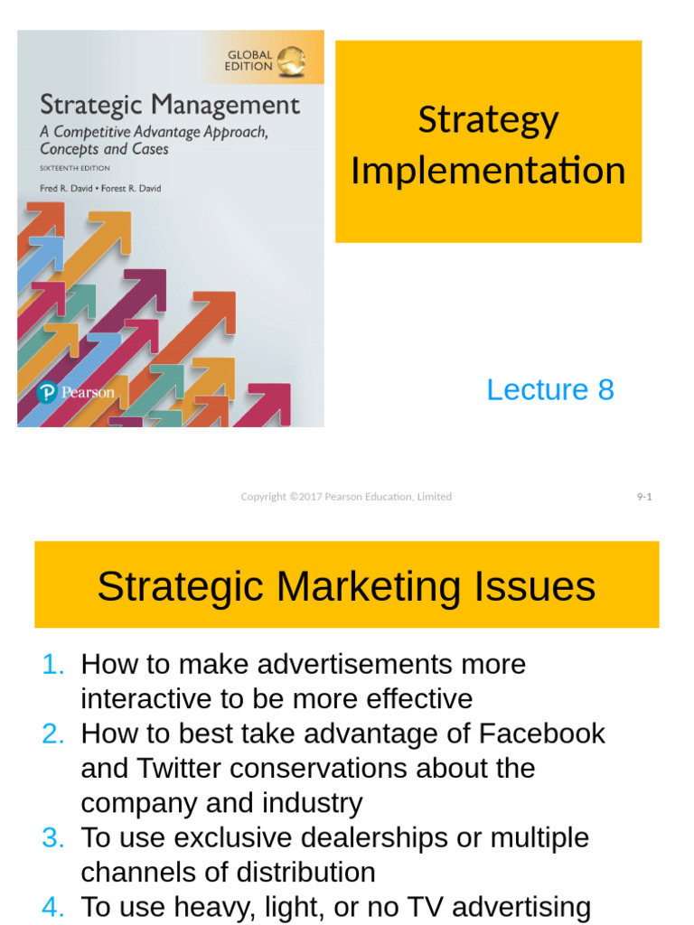 Lecture 8 Strategy Implementation | PDF | Stocks | Valuation (Finance)