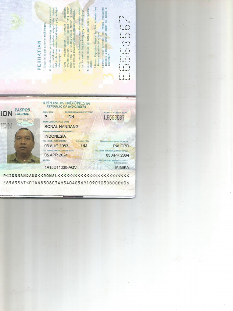 Paspor Ronal | PDF
