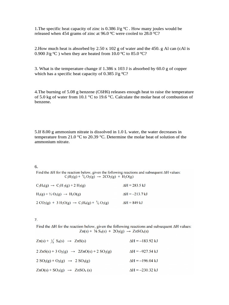 Thermodynamics Calculations | PDF