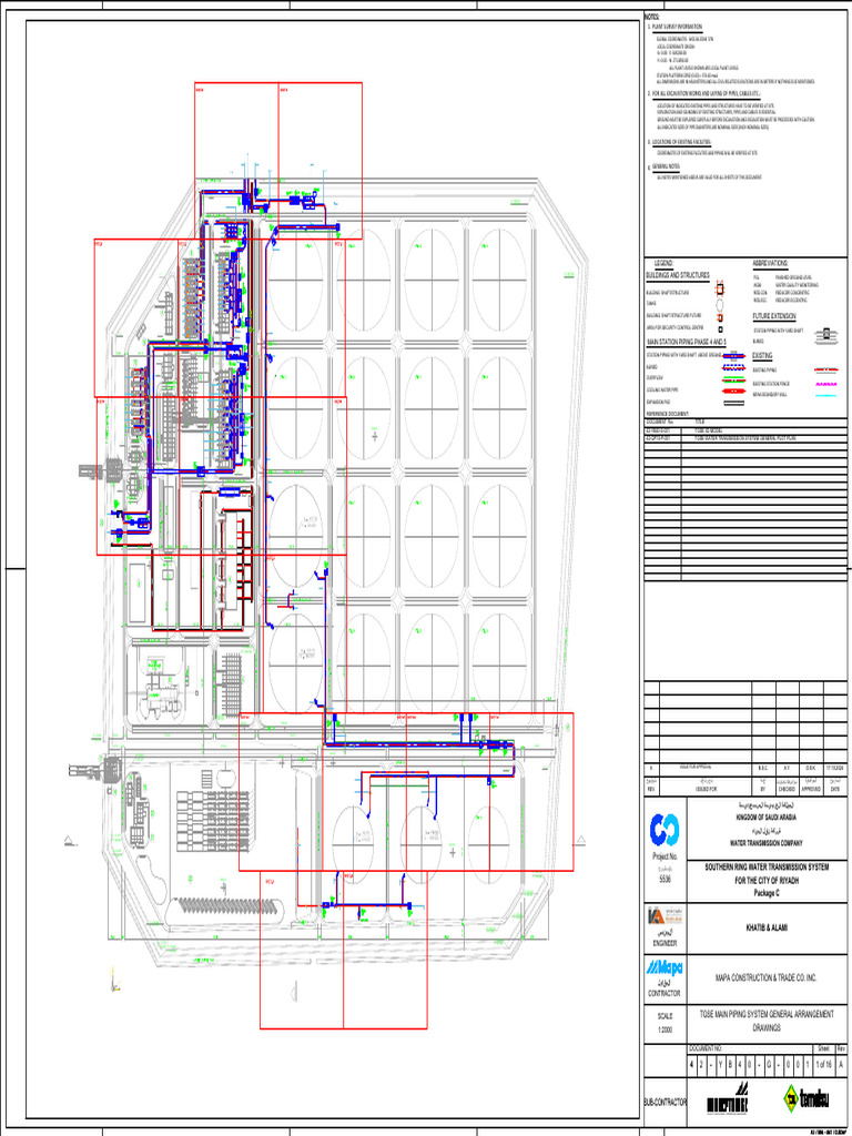42-Yb40-G-001 - Reva - Tgse Main Piping System General Arrangement Drawings | PDF