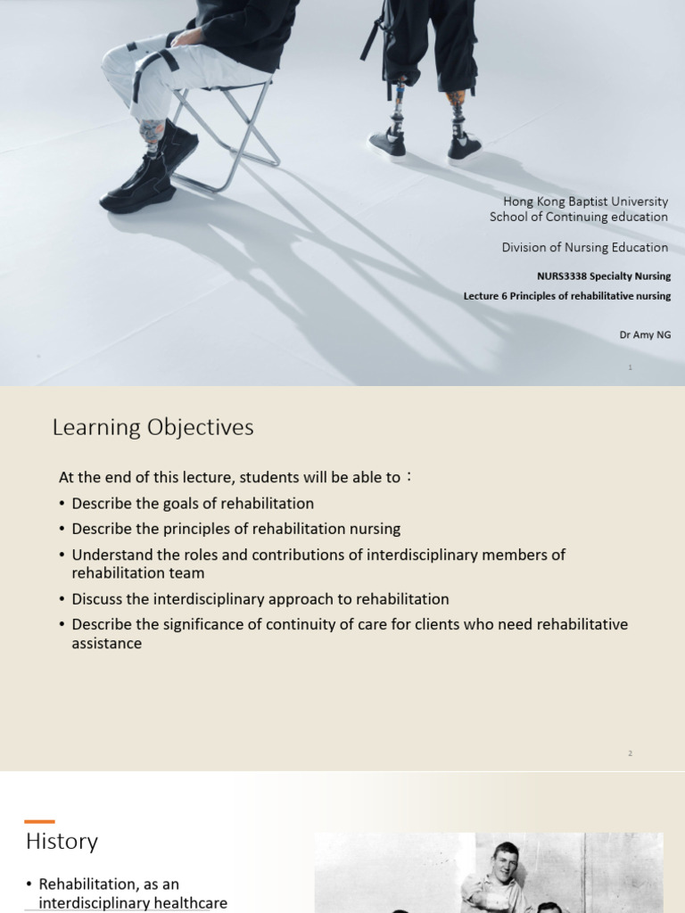 Principles of Rehabilitative Nursing | PDF | Disability | Physical Therapy