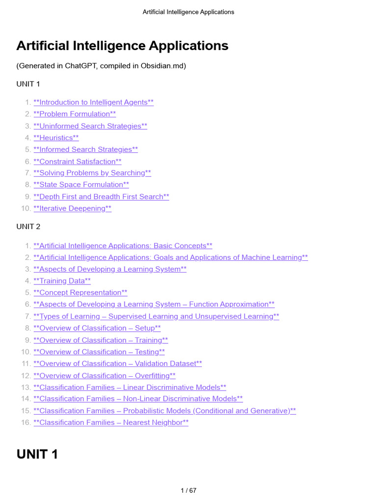 Artificial Intelligence Applications | PDF | Machine Learning | Artificial Intelligence