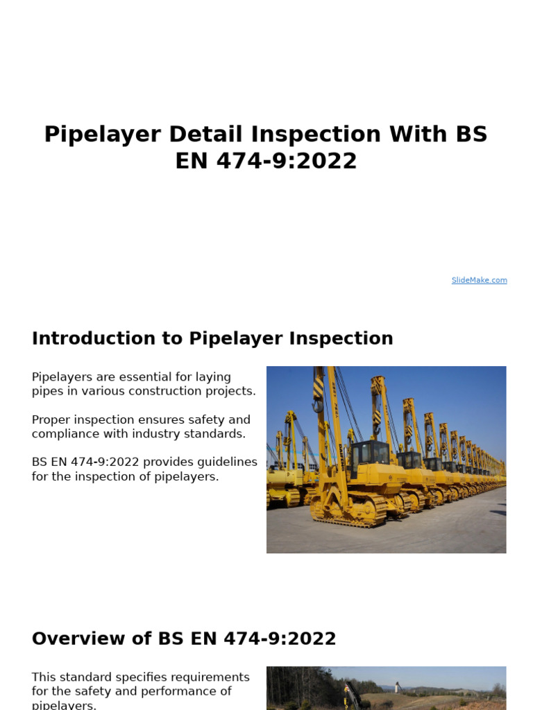 Pipelayer Inspection Guide 2022 | PDF