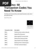 SAP IDOC Transaction Codes - Important Idoc Tcodes in SAP | PDF ...