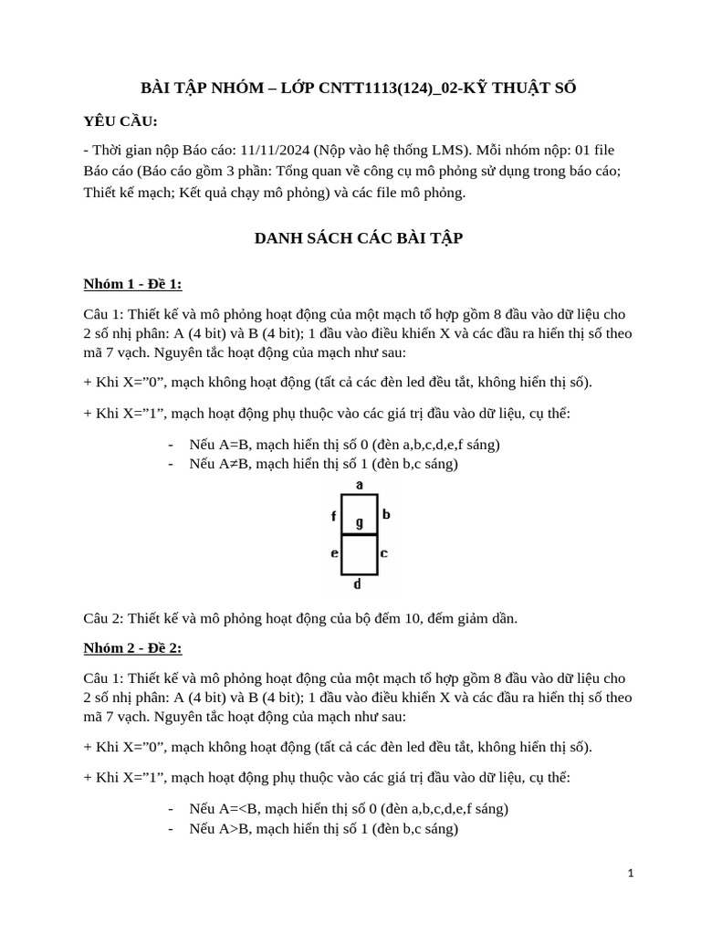 Bai Tap Nhom Lop KTS 2 - 2024 | PDF
