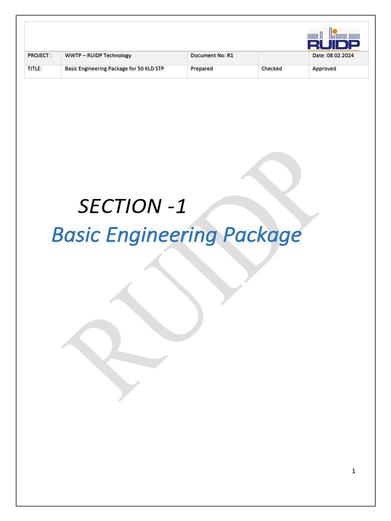Basic Engineering Package Phytorid For 50 KLD STP | PDF | Sewage ...