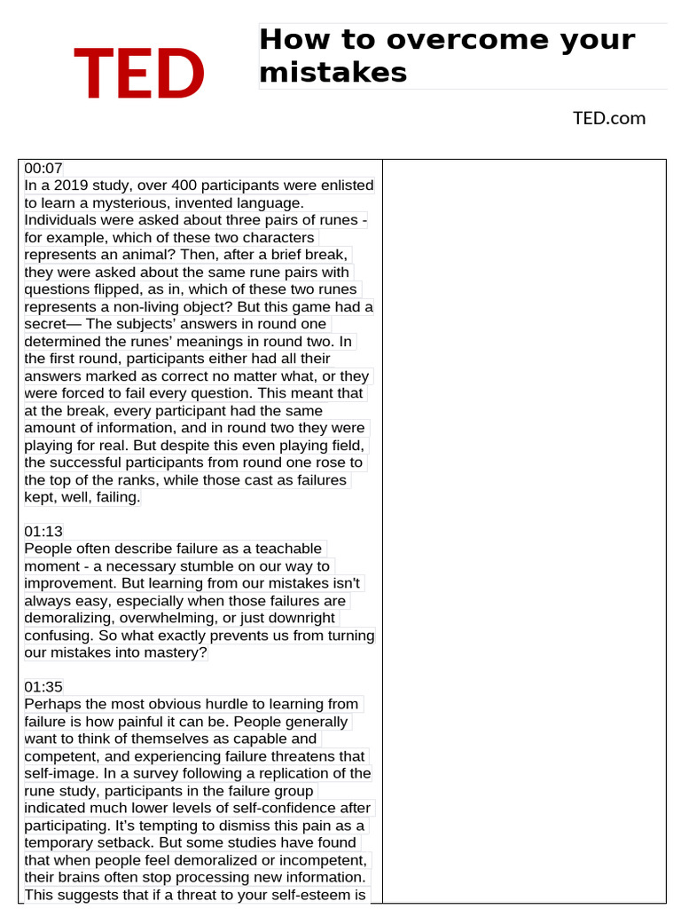 How To Overcome Your Mistakes | PDF | Cognitive Science | Behavior ...