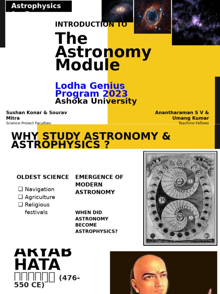 Astrophysics LGP Ashoka | PDF | Orbit | Astronomy