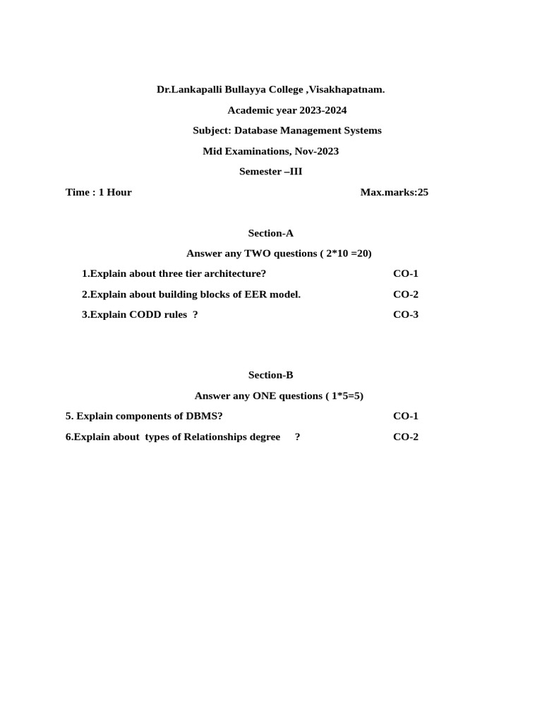 MID_QP(2023-2024) | PDF | Databases | Php