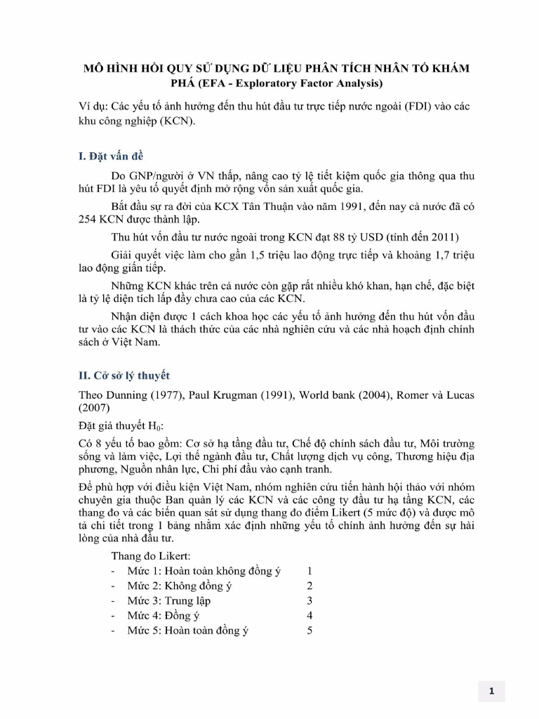 Phan Tich Nhan To Kham Pha EFA | PDF