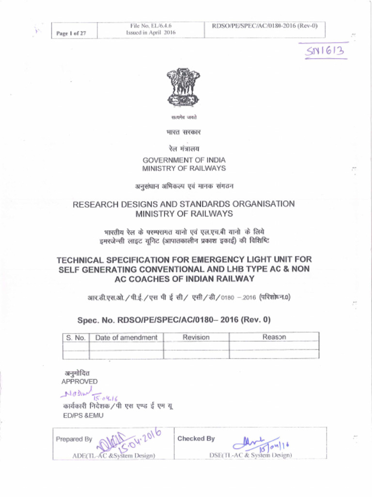Elu-Rdso Pe Spec Ac 0180 2016 Rev 0 | PDF