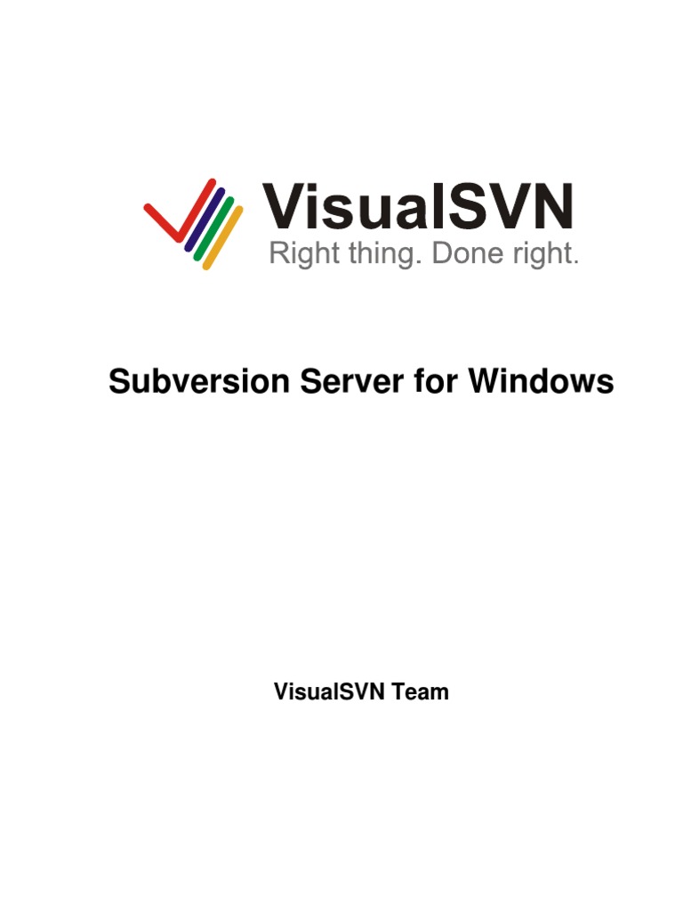 VisualSVN Server | PDF | Server (Computing) | Command Line Interface