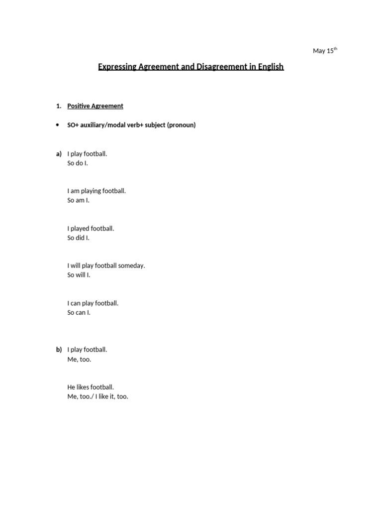 Agreement and Disagreement - Theory | PDF