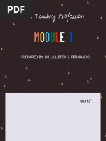 The Teaching Profession | PDF | Philosophy Of Education | Teachers