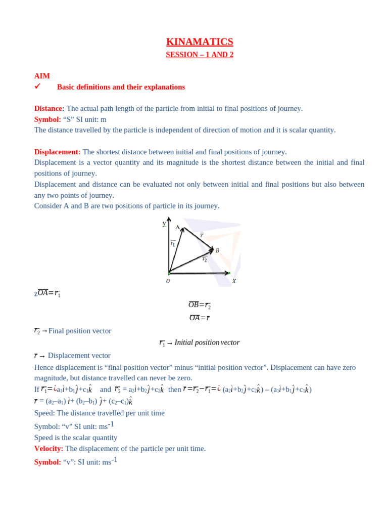 Kinematics | PDF | Acceleration | Speed