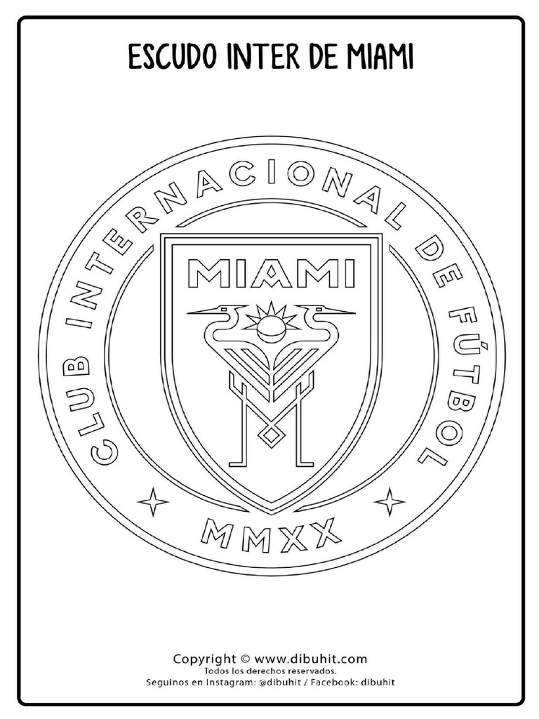 Dibujosparacolorear - 15 - Inter Miami Soccer 1448x2048 | PDF