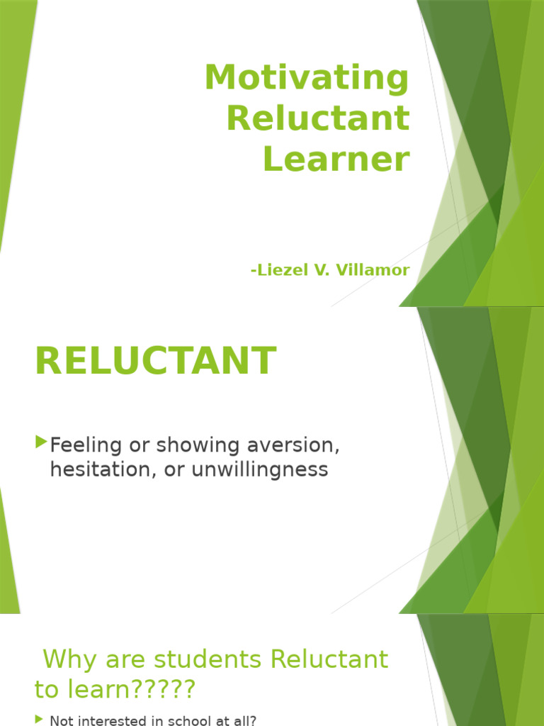 Strategies to Motivate Reluctant Learners | PDF | Career & Growth ...