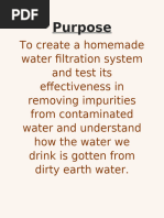 Simple Water Purification Project Guide | PDF | Filtration | Water ...