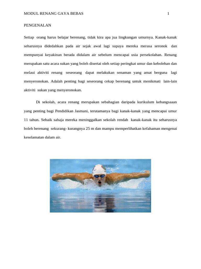 Modul Renang | PDF