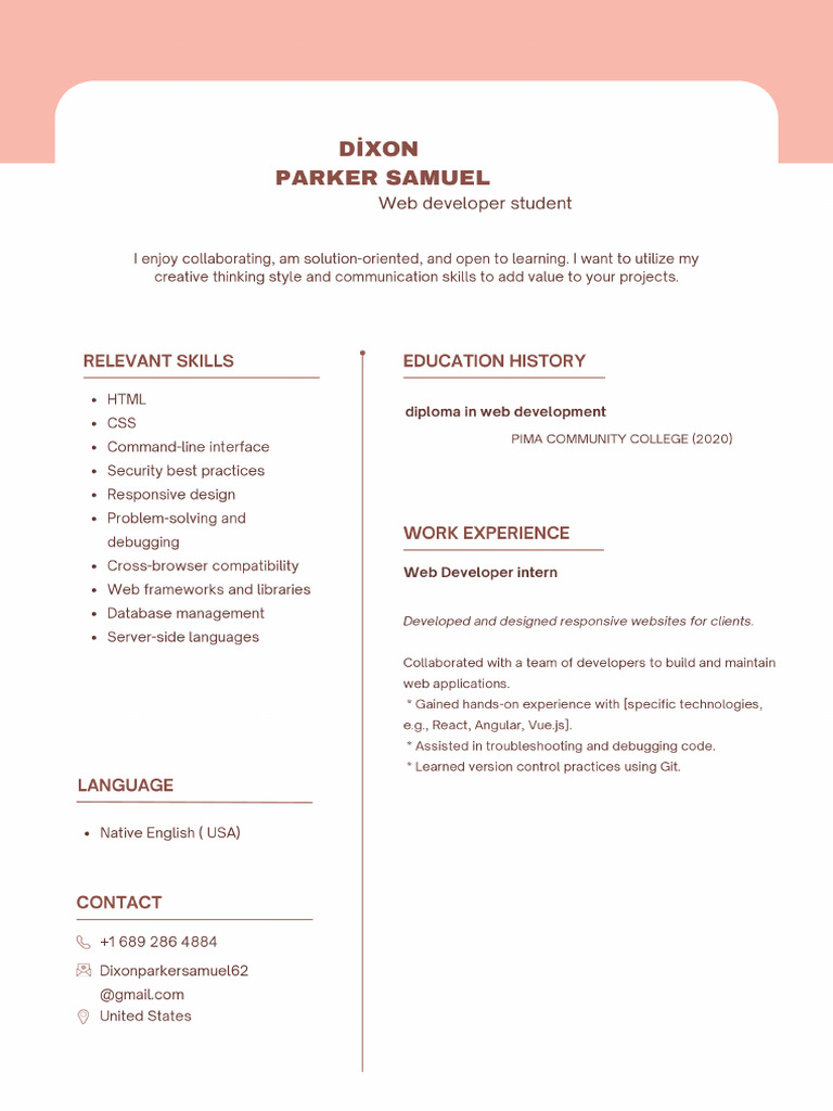 Dixon Parker | PDF