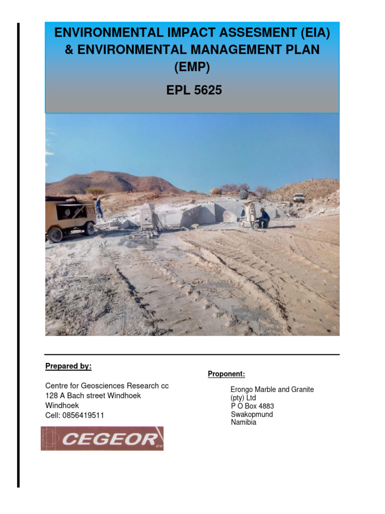 2994 - EIA - Small Scale Surface Exploration For Marble in EPL 5625 ...