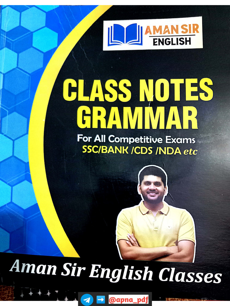 Aman Sir English Class Notes PDF | PDF