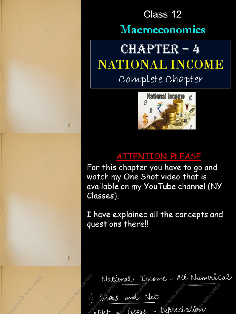 Notes of CH 4 National Income Calculation | PDF