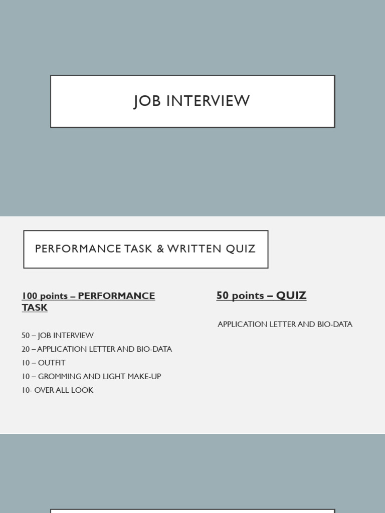 Job Interview | PDF | Career & Growth
