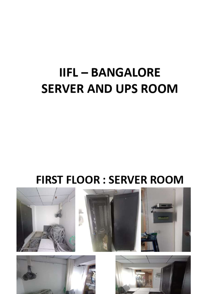 Server and Ups Room | PDF