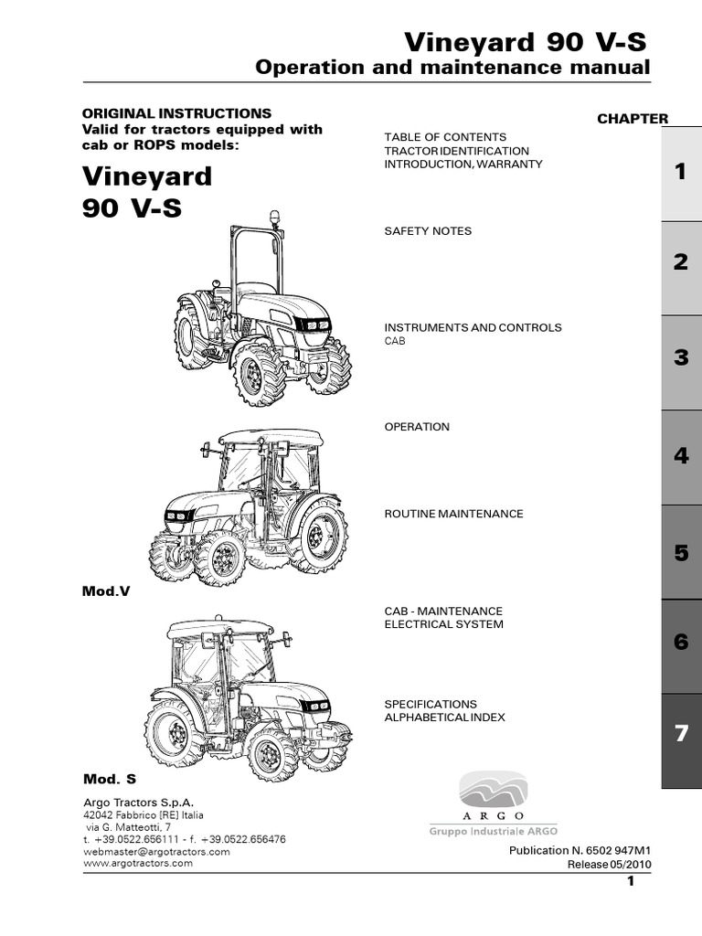 Tractor Operation and Maintenance Manual | PDF | Tractor | Truck