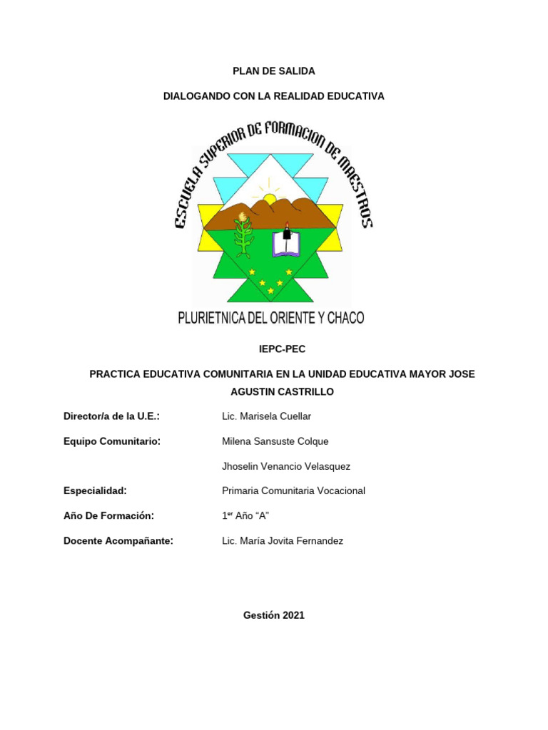 Pec - Aaa - 2021 PCV | PDF | Maestros | Salón de clases