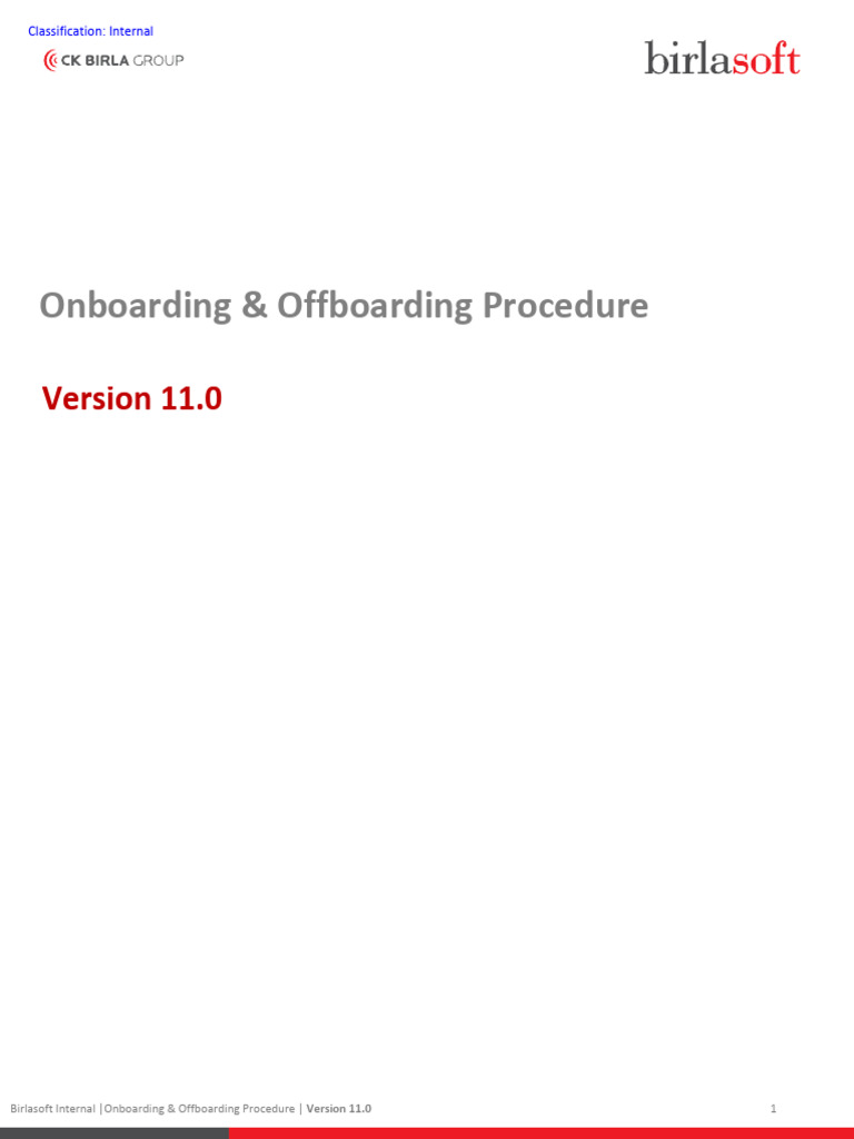 Birlasoft Onboarding & Offboarding SOP | PDF | Information Security ...