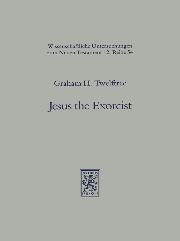 Jesus The Exorcist | PDF | Jesus | Gospel Of Mark