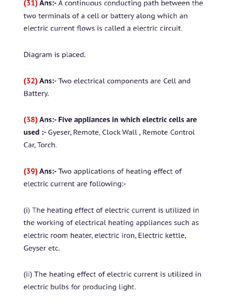 Electric Current and It's Effect | PDF