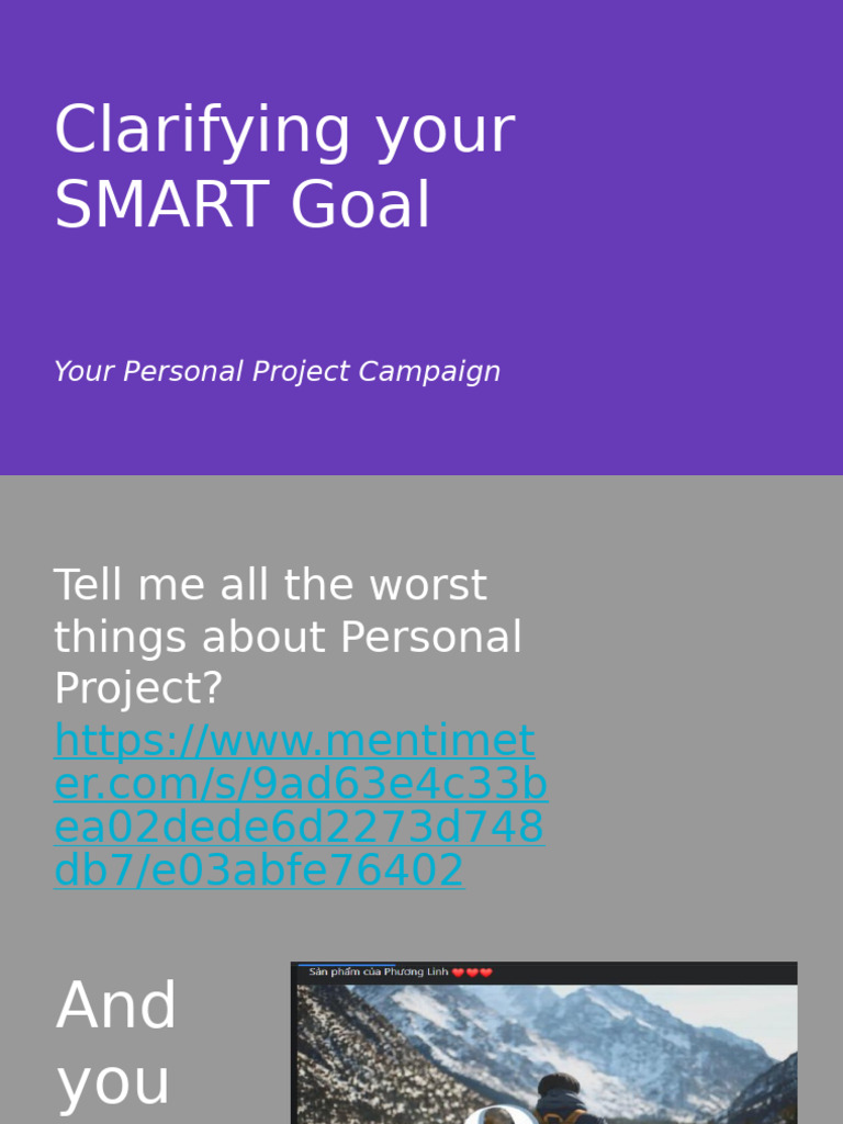 Lesson 4_Clarifying Your SMART Goal | PDF